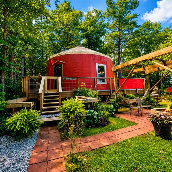 Simply Serenity Yurt- Magical Getaway W/ Hot Tub - Fancy Gap, VA