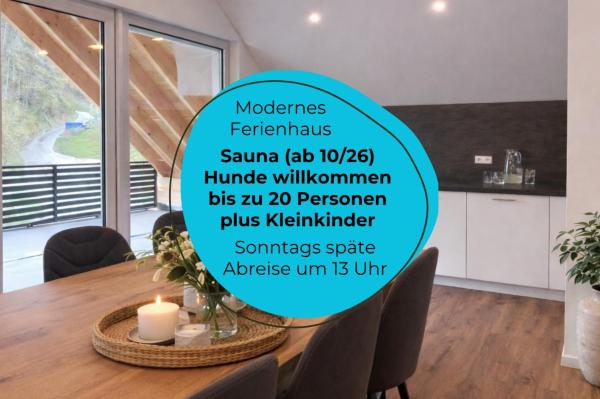 Ferienhaus Bergzeit Alpirsbach | Sauna (Ab 10/26) | Hunde Willkommen | 20 Personen - Alpirsbach
