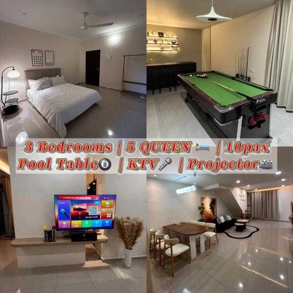 Aisha Homestay Pontian Snooker Karaoke Netflix 10pax - Kukup