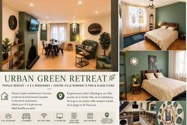 Urban Green Retreat 4-6 People Downtown And More - Saint-Martin-Boulogne