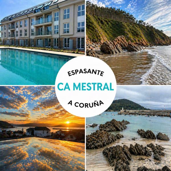 Ca Mestral Espasante Playa - ÁTico Con Vistas Al Mar - Ortigueira
