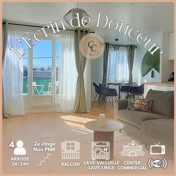 L'écrin De Douceur - Balcon, Parking, Wi-fi - Évreux