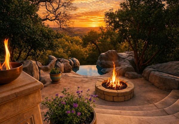 Wine Country Italian Casetta Waterfall Hot Tub - Morro Bay, CA