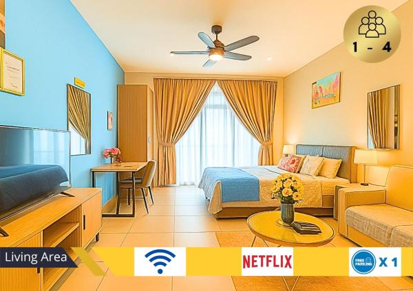 #Dt1, Cozy Dorsett Suite, 1-4 Pax With Parking - Subang Jaya