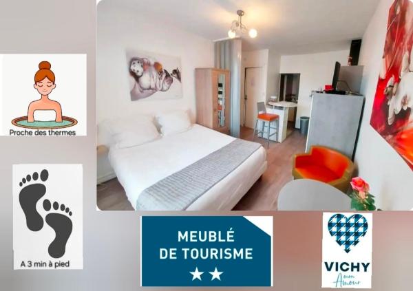 Longchamp-studio De Charme, Coeur De Vichy, Quartier Calme - Allier