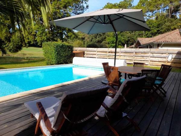 Villa Avec Piscine Chauffée - 6 Pers. - Fr-1-878-49 - Moliets-et-Maa