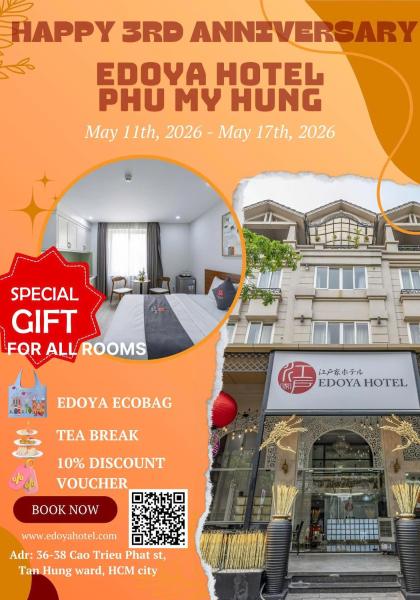 Edoya Hotel Phu My Hung - Complimentary Breakfast, Minibar, Laundry - Ho Chi Minh City