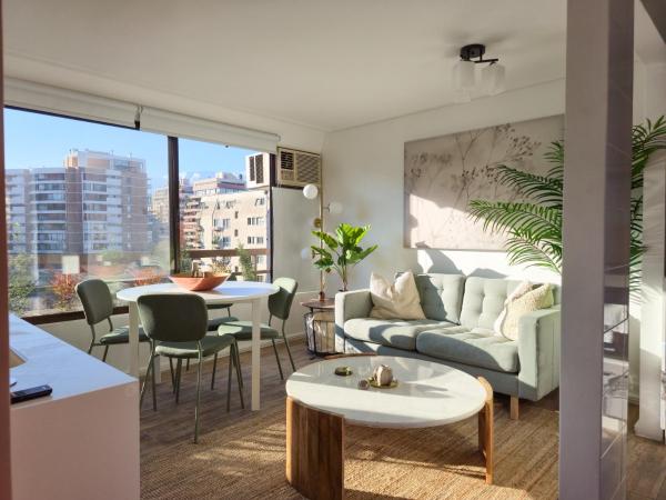 Luminoso Y Central Dpto Duplex En Barrio El Golf - Costanera Center - Las Condes