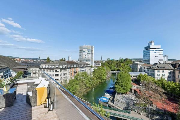 Waterfront Penthouse Ac Rooftop Free Parking - Zurich