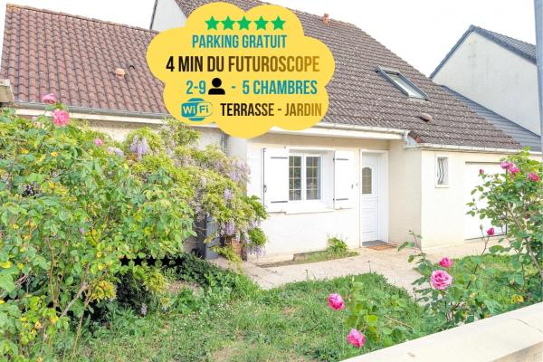 La Maison Glycine - 5 Chambres 6 Lits - Proche Futuroscope Et Aquascope - Chasseneuil-du-Poitou