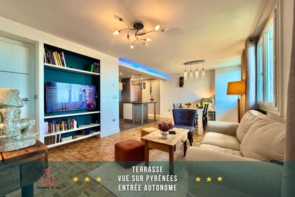 " Vue Pyrénées " Terrasse - Wifi - Linge Fourni - Toulouse
