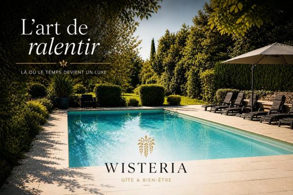 Wisteria - Piscine - Terrasse - Cluny