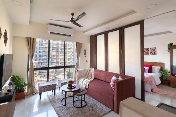 Stylish, Upscale, Upper Floor 1bhk Apt Near Bkc - Aéroport de Mumbai Chhatrapati-Shivaji (BOM)