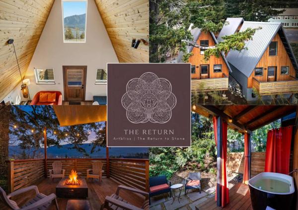 The Return To Artbliss - A-frame Cabin With Soaking Tub - Beacon Rock State Park, Stevenson