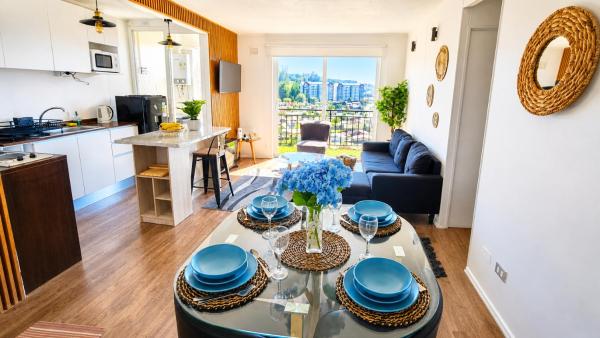 Acogedor Departamento Céntrico Vista Al Lago - Villarrica