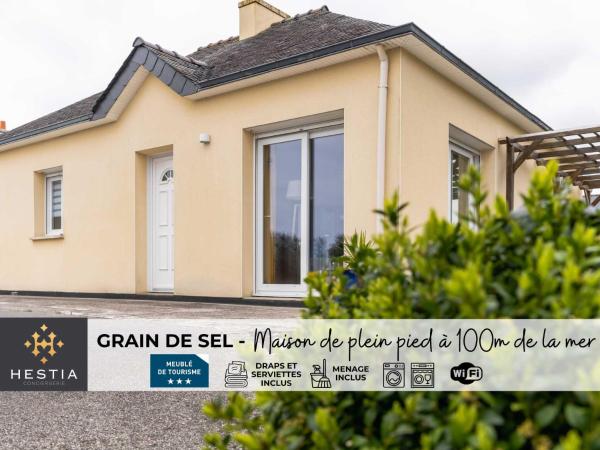 Grain De Sel - Maison De Plein Pied 100m De La Mer - Porspoder