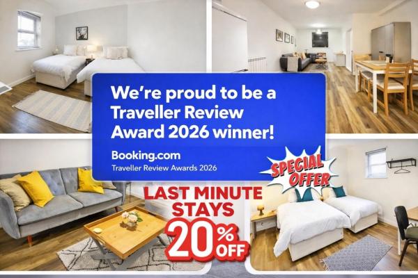 Premium Offer L Last-minute Escape L Aj Properties L High Street Cheltenham L Parking L Ideal For Short Or Long Stays - Town Centre Apartment, 4 Beds, 1 Bathroom - Winchcombe