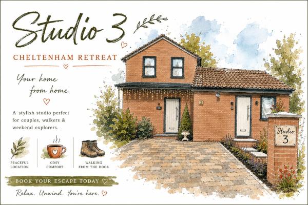 Studio 3 - Stylish Apartment Central To Hospital And Racecourse - Cheltenham