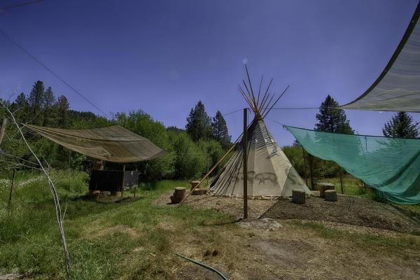 Incredible Secluded Tipi Nestled Amidst Trees And Fire Pit Provided In Garden Valley, Idaho - Garden Valley, ID