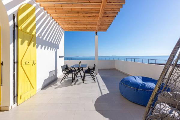 Santorini Luxury Room 10 - Private Terrace With Sea View, Parking And More - Dhërmi