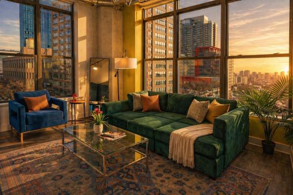 Bright 2br Luxury Corner Suite With Optional Parking Sleeps 6 Guests Near Mccormick Place And Soldier Field - シカゴ