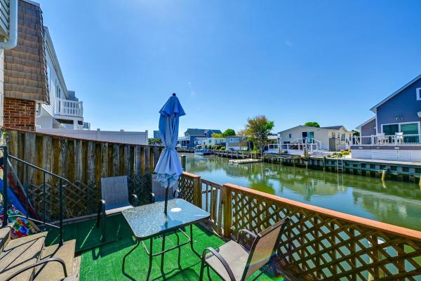 Deck W/ Canal Access: Ocean City Townhome - Fenwick Island, DE