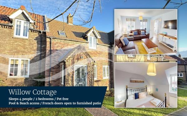 Willow Cottage - Part Of The The Bay Filey Holiday Village With Pool, Gym And Direct Beach Access, Pub, Restaurant, Tennis And Meadows Walks - Filey Beach