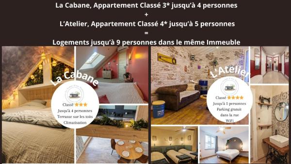 La Cabane 3 éToiles Et L'atelier 4 éToiles Appartements Jusqu'à 9 Personnes - Metz