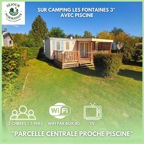 Séjour Normandie - Mobilhome Premium 2ch-5p Avec Clim-wifi-tv Dans L'eure - 163 - Anet