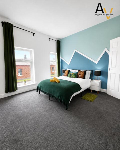 2 Bed Crewe House - Free Parking & Fast Wi-fi By Av Hughes Properties - Cheshire