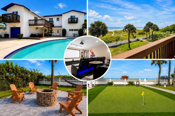 Direct Beachfront Villa With Private Mini-golf, Fire & Spacex Launch Views - Cocoa Beach, FL