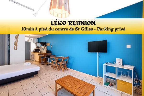 Léko Réunion - Terrasse Cosy, Plage-ville 10 Min - Saint-Gilles les Bains