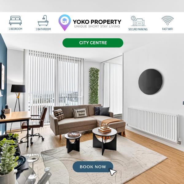 Penthouse Apartment @ The Hub • Skyline Views • Free Parking • Smart Tvs • Fast Wifi • Yoko Property - Milton Keynes