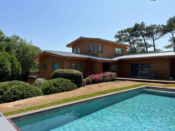 Villa Spacieuse En Bois Exotique - 10 Pers. - Fr-1-878-69 - Saint-Girons Plage