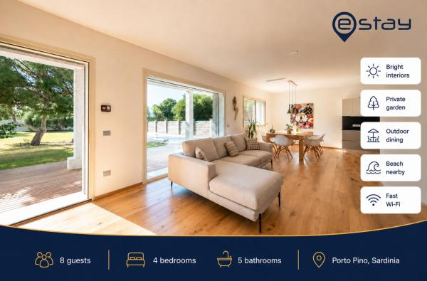 Estay - Golden Dunes Luxury Villa - Porto Pino Beach - Sant’Anna Arresi