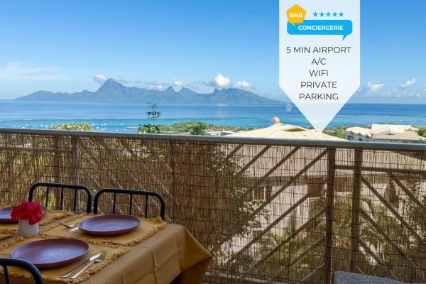 Stunning Moorea View - Modern Airport Stopover - Tahiti