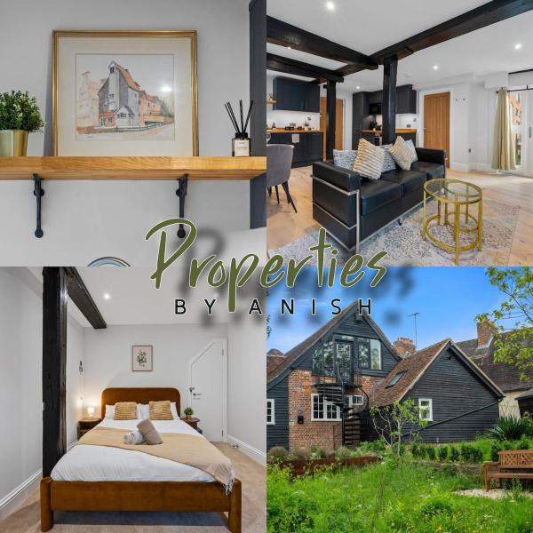 Modern & Historic Mill Flat With Stream Views - Guildford
