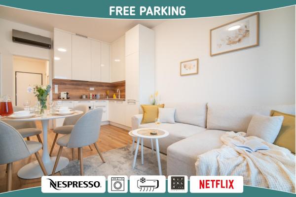 Apartino - Free Parking, Ac, City View Balcony, Nespresso, Netflix - Brno
