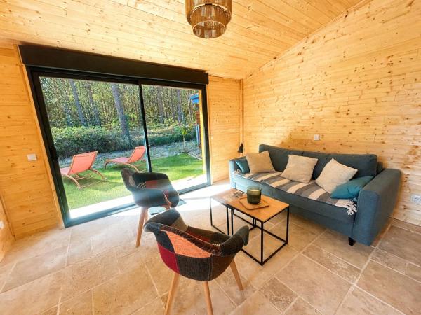 Chalet Cosy Proche De Mimizan - Accès Piscine Chauffée Et Spa - Étang d'Aureilhan