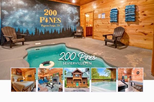 Scenic Smoky Mountain Log Cabin With Indoor Pool & Hot Tub Near Dollywood – Sevierville - Sevierville, TN