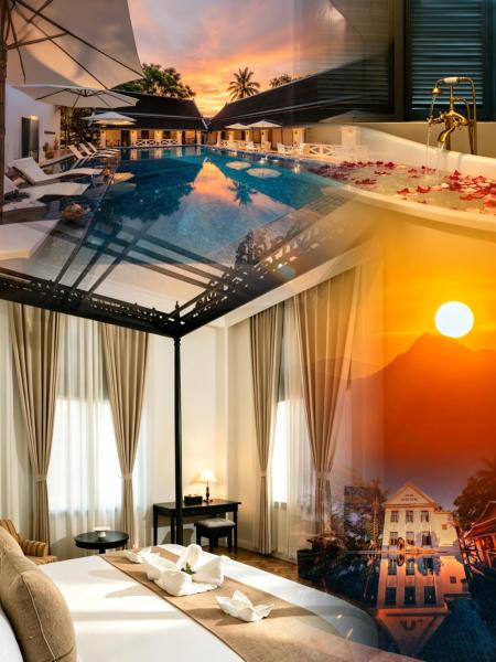 景兰王庭酒店Jing Land Palace Hotel Luang Prabangmount Phousi Sunset View Hotel Enjoy Sunrise Sunset With Full Views Of Luang Prabang And The Mekong River - Luang Prabang