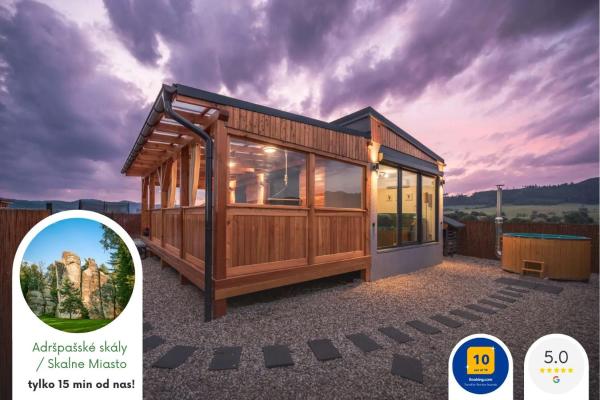 Rajska Polana Domki Premium ,Na Odludziu Z Prywatną Balią Z Jacuzzi I Sauną ,Basen Podgrzewany,cisza,rowery Elektry,góry,astroprzygoda,- Adršpach, Skalne Miasto, Zamek Książ,andrzejówka,karpacz, ŚNieżka,janskie Laznie - Polen