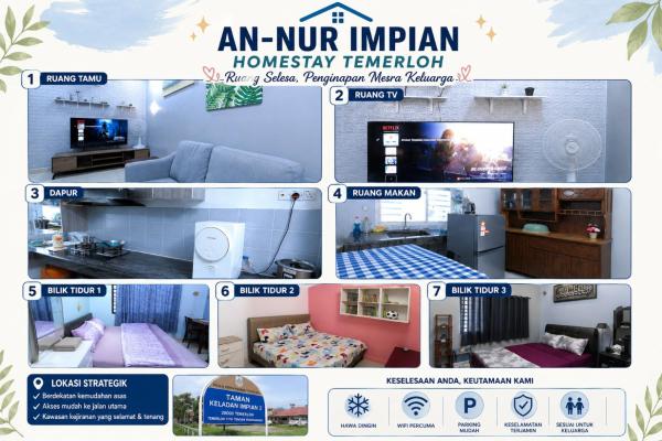 Homestay Annur Impian Temerloh With Android Tv And Wifi - Mentakab