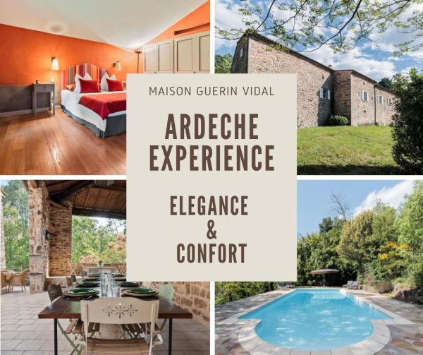 Offre Speciale Nouvel Hebergement !!! Bastide Authentque & Privee - Maison Vidal Guerin - 6chambres - Charme Confort & Elegance - Piscine Et Bbq - Services Maison Blondin - Ardèche