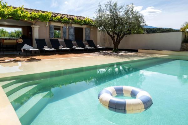 Villa Piscine Privée Vue Imprenable Sur Le Mont Ventoux Proche Vaison-la-romaine Vaucluse - Nyons