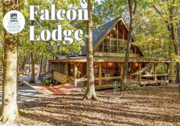 Hot Tub, Fire Pit & Games! Family Falcon Lodge - Mentone, AL