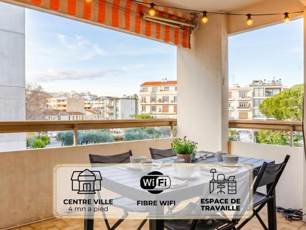 Grand Studio Azur - Idéal Couple En Escapade Vieil Antibes - Terrasse - Climatisation - Wifi Hd - Plage Gravette & Gare Sncf 5min à Pied - Port Vauban à Pied - Vieille Ville - Antibes