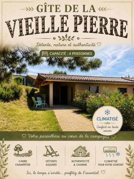 Le Gîte De La Vieille Pierre 'Climatisé' - Loriol-sur-Drôme