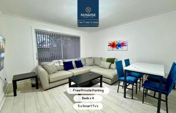 Ferry House - 4 Bed House, Great For Contractors, Fully Equipped, Private Parking, Easy Ring Road Access By Sunrise Long Lets And Serviced Accommodation Dundee - Reduce Mobile App Pricing - Dundee