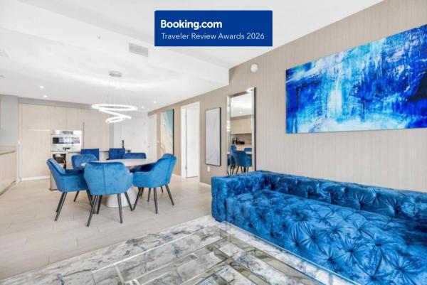 Hyde House - Luxury Waterfront 2br 2ba Apartment Suite With Direct Ocean View, Roof Top Pool, Resort Amenities, 25 Min To Fifa! - Hallandale Beach, FL